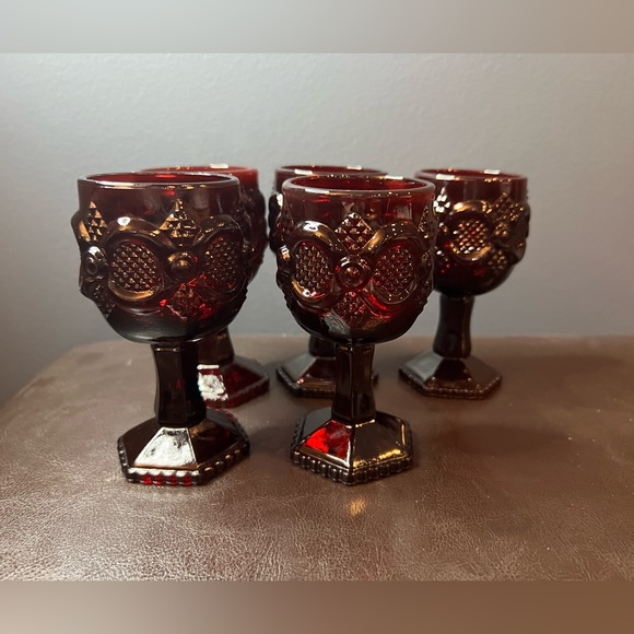 Dining | 5 Small Sherry Crystal Drinking Glasses | Poshmark